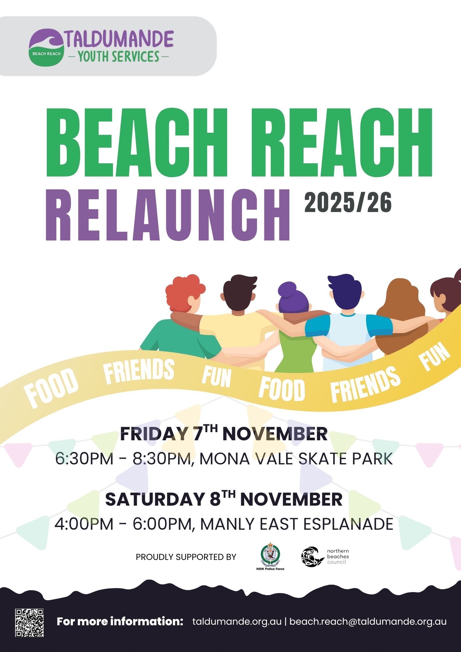 Taldumande Youth Services - Beach Reach Re-Launch